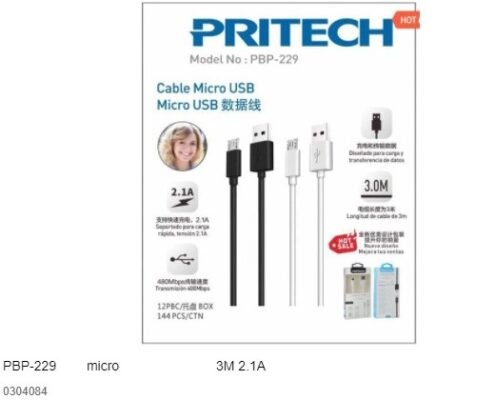 Micro USB 3M 2.1A - Bazar chino online Asia en casa